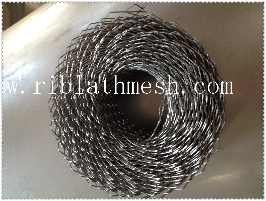 0.3-0.6mm Thickness Galvanized Steel Stucco Netting For Partition Slabs ...