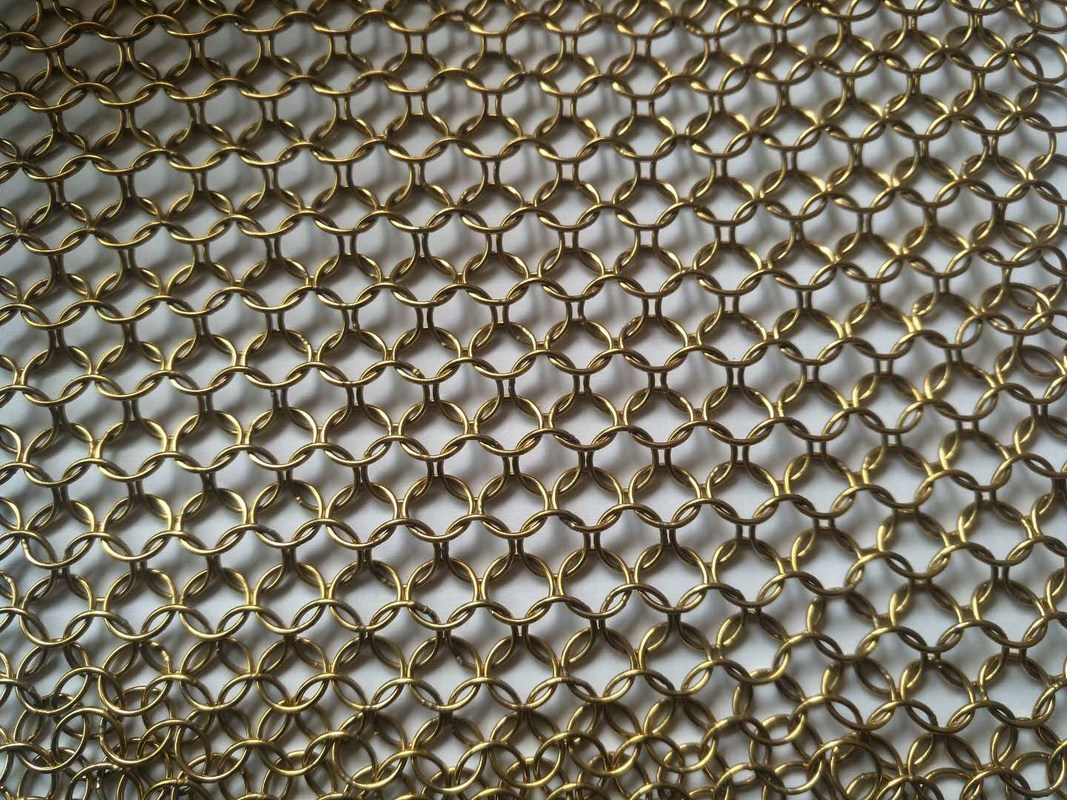 Chainmail Ring Decorative Metal Mesh Drapery For Shopping Mall Hotel ...