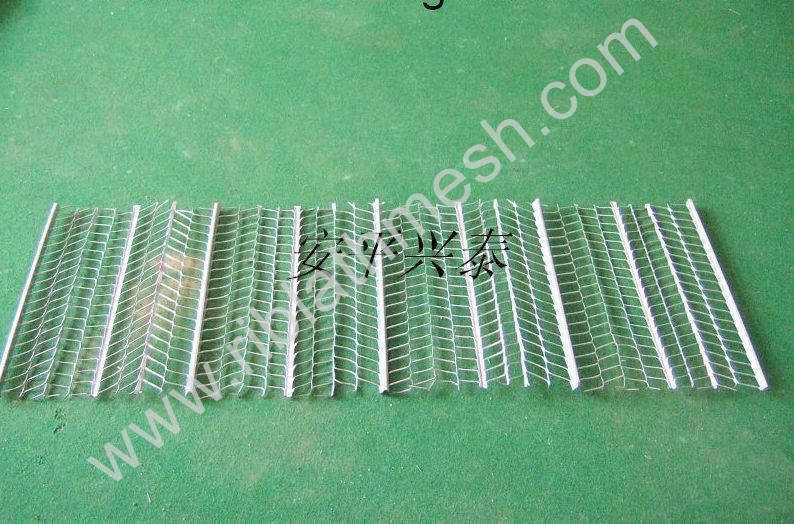 Stainless Steel Rib Lath Mesh , Hot Galvanized Expanded Metal Mesh