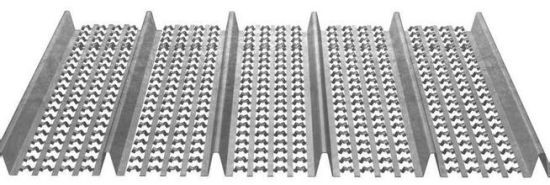 Building Hot Dipped High Ribbed Formwork , Hi Rib Sheet IS9001 / 2000 ...