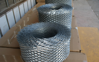 0.3-0.6mm Thickness Galvanized Steel Stucco Netting For Partition Slabs ...