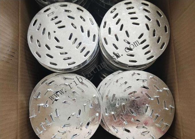 5" Diameter Thickness Anti Split Plates / Anti Climb Wall Spikes ...